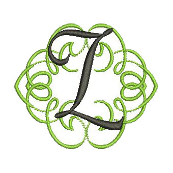 Scroll Monogram Alphabet Set 1 – Embroidery Digitizing Studio